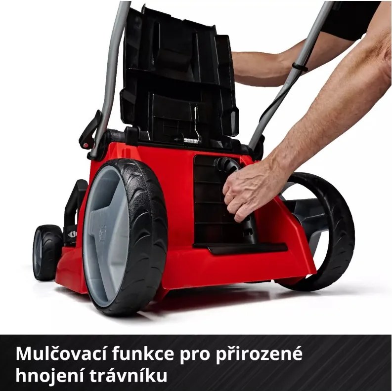 EINHELL Rotační sekačka AKU 43 cm GE-CM 43 LI M Kit (2x4 Ah)