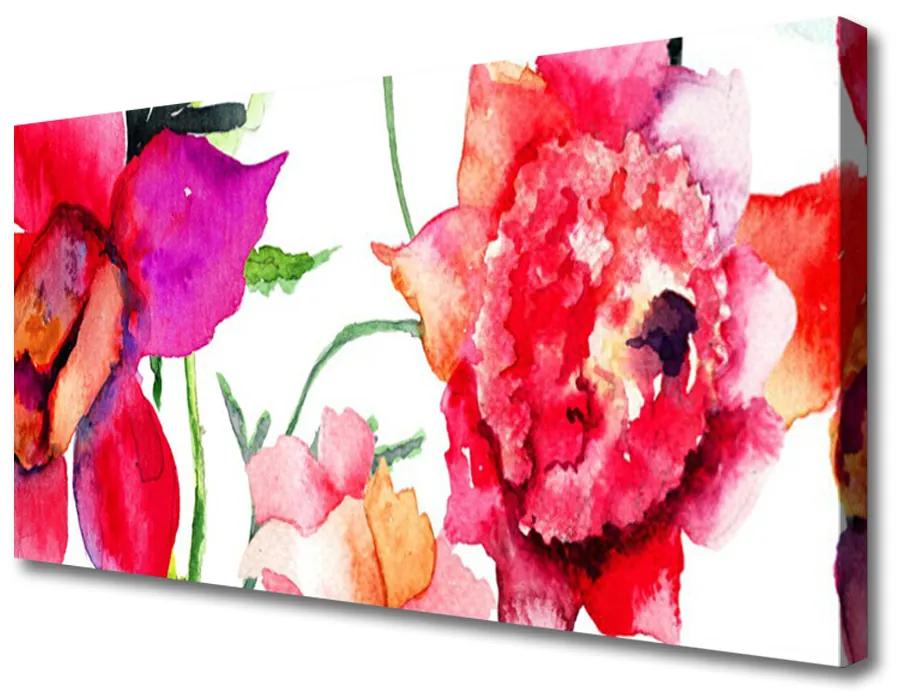 Obraz na plátně Květiny Umění 100x50 cm