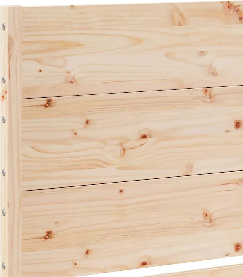 Prodloužený rám postele bez matrace 90 x 220 cm masivní dřevo 3309281