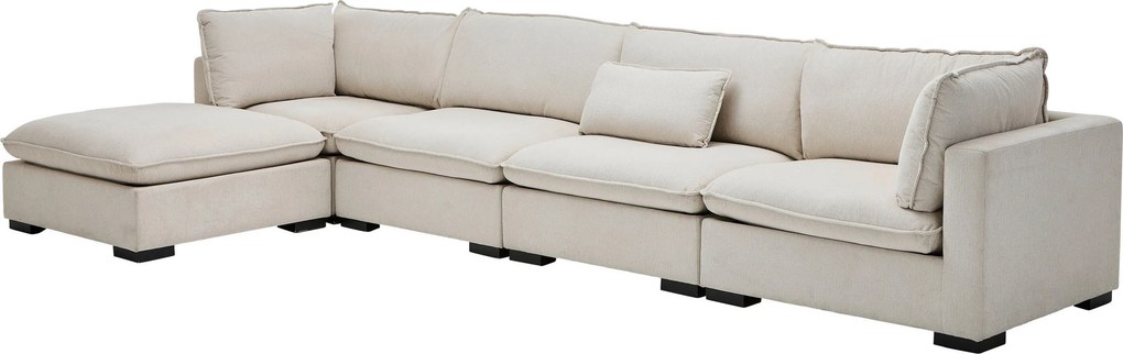XXXLutz ROHOVÁ SEDAČKA, textil, krémová Livetastic - Sedací soupravy - 000454002702