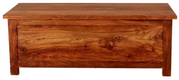 Indický nábytek - Truhlice Kali 120x45x45 z indického masivu palisandr Světle medová