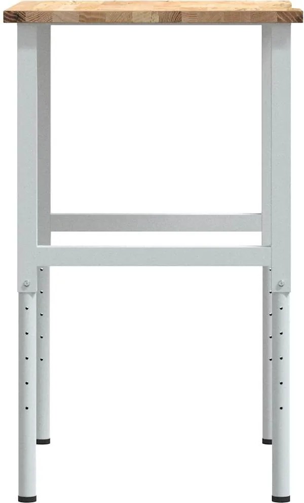 Pracovní stůl 80 x 60 x (71,5–98) cm masivní dubové dřevo 3309716