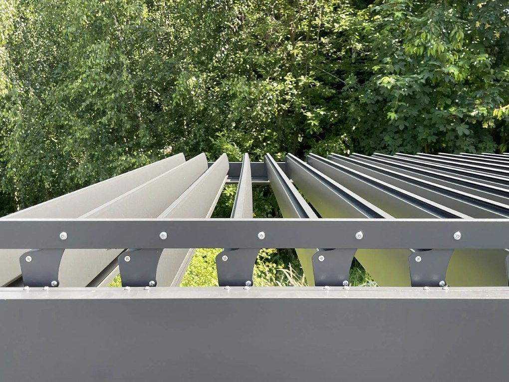 LANIT PLAST, s.r.o. hliníková bioklimatická pergola LANITPLAST PREMIUM PLUS 5x3 m ELEKTRICKÁ LG4093