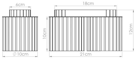 Sollux SL.1805 - Bodové svítidlo AURA 2xGU10/10W/230V hnědá