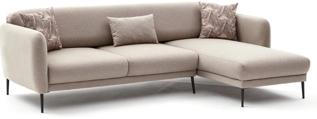 Hanah Home Rohová pohovka VENUS krémová pravá 825BLC2764