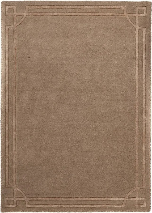Hnědý ručně tkaný vlněný koberec 200x290 cm Gatsby – Flair Rugs