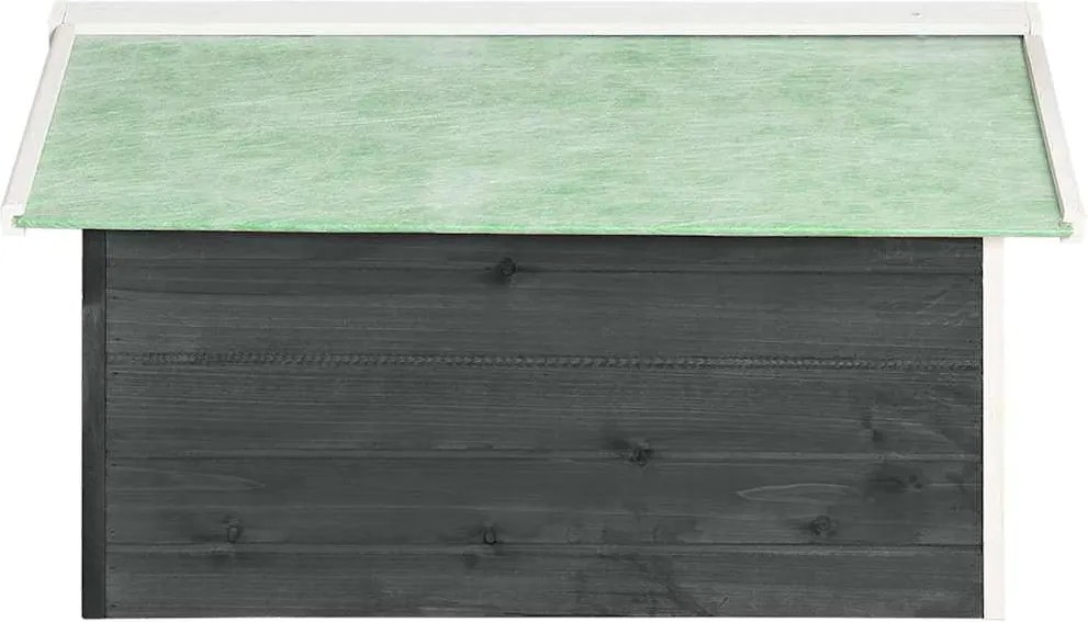 Garáž na robotickou sekačku 72 x 87 x 50 cm šedá a bílá jedle 170879