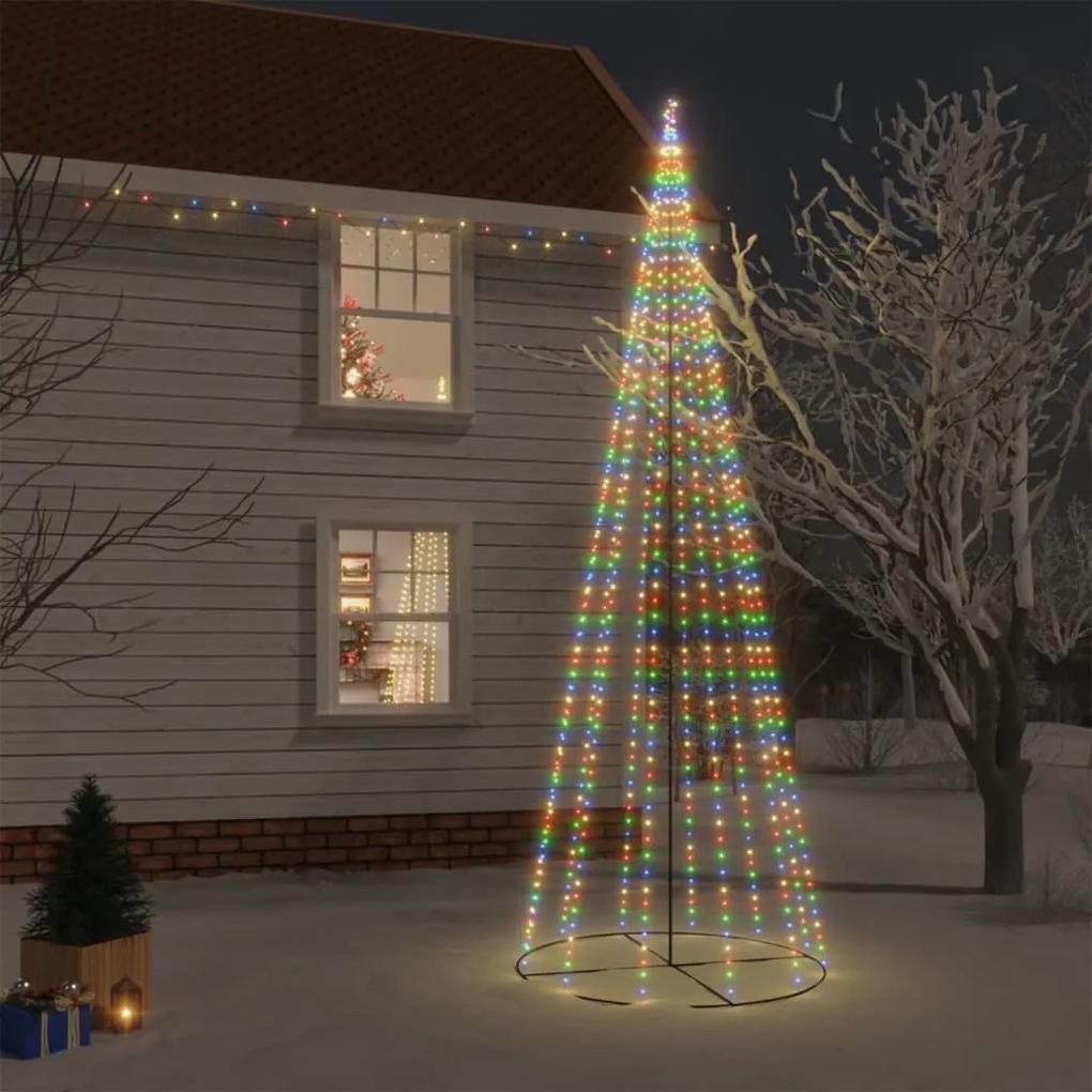 vidaXL Vánoční stromek kužel 732 ch LED diod 160 x 500 cm [343495] Barva: Studená bílá