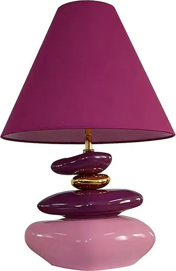 Designová stolní lampa Kalpana 60 cm růžová