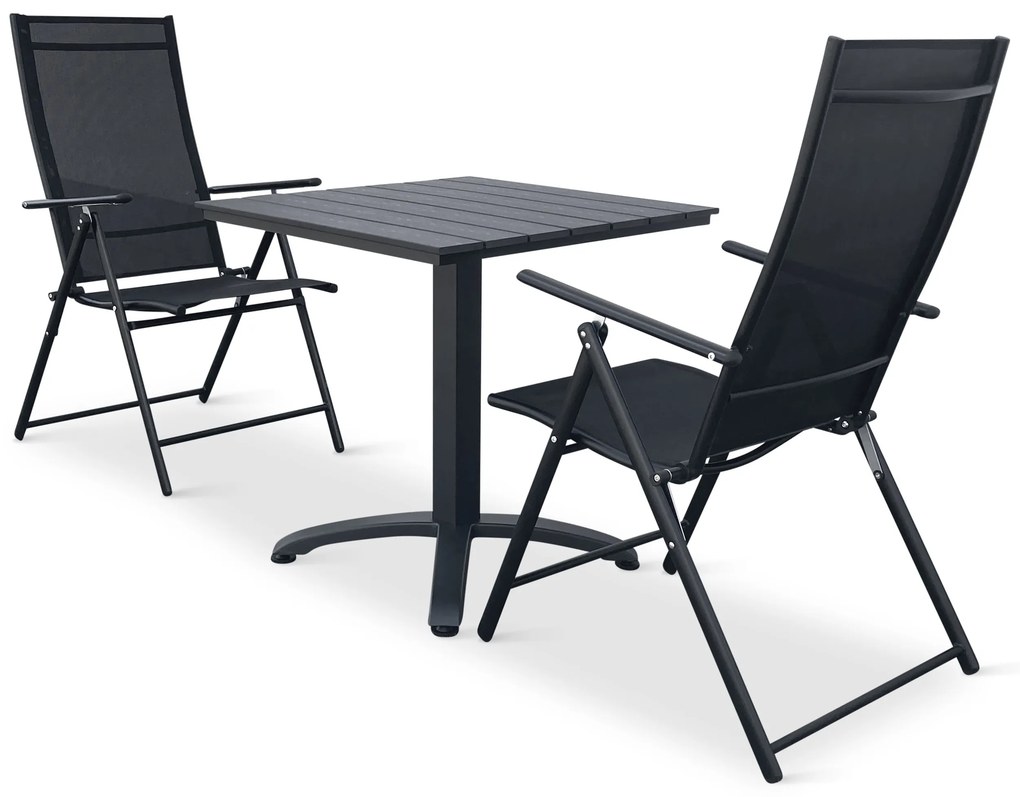 Noela Balkonový set Ristorante + 2x kovová židle Pia