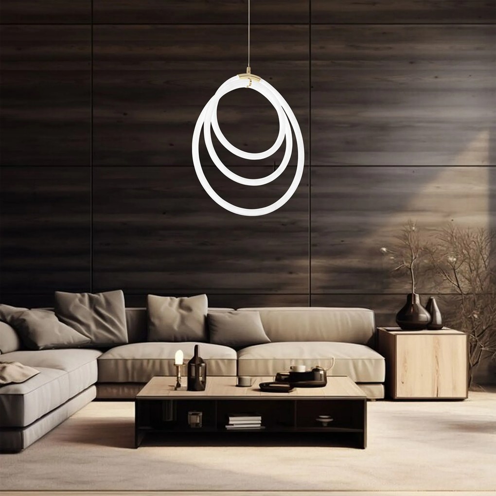 Toolight Designové LED osvětlení Circle G016-CP zlaté