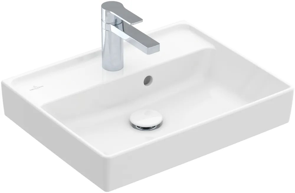 VILLEROY & BOCH Villeroy &amp; Boch COLLARO - Umyvadlo 500x400x150 mm, s přepadem, bílá Alpin 43345G01