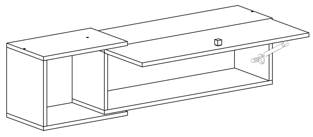 Sigma - závěsná police SI 13 - bílá
