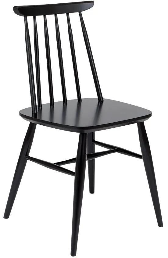 Černá masivní jídelní židle Woodman Aino