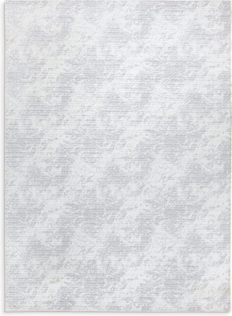 Koberec Print1, 120x160 cm, stříbrný