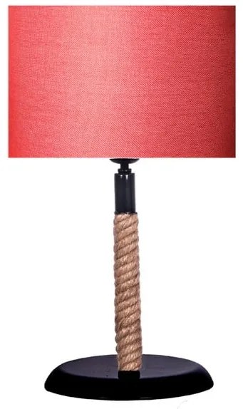 Stolní lampa s červeným stínítkem lampa Kate Louise Rope