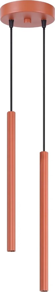Sollux Lighting Závěsné svítidlo ARCHE 2P okrově červené