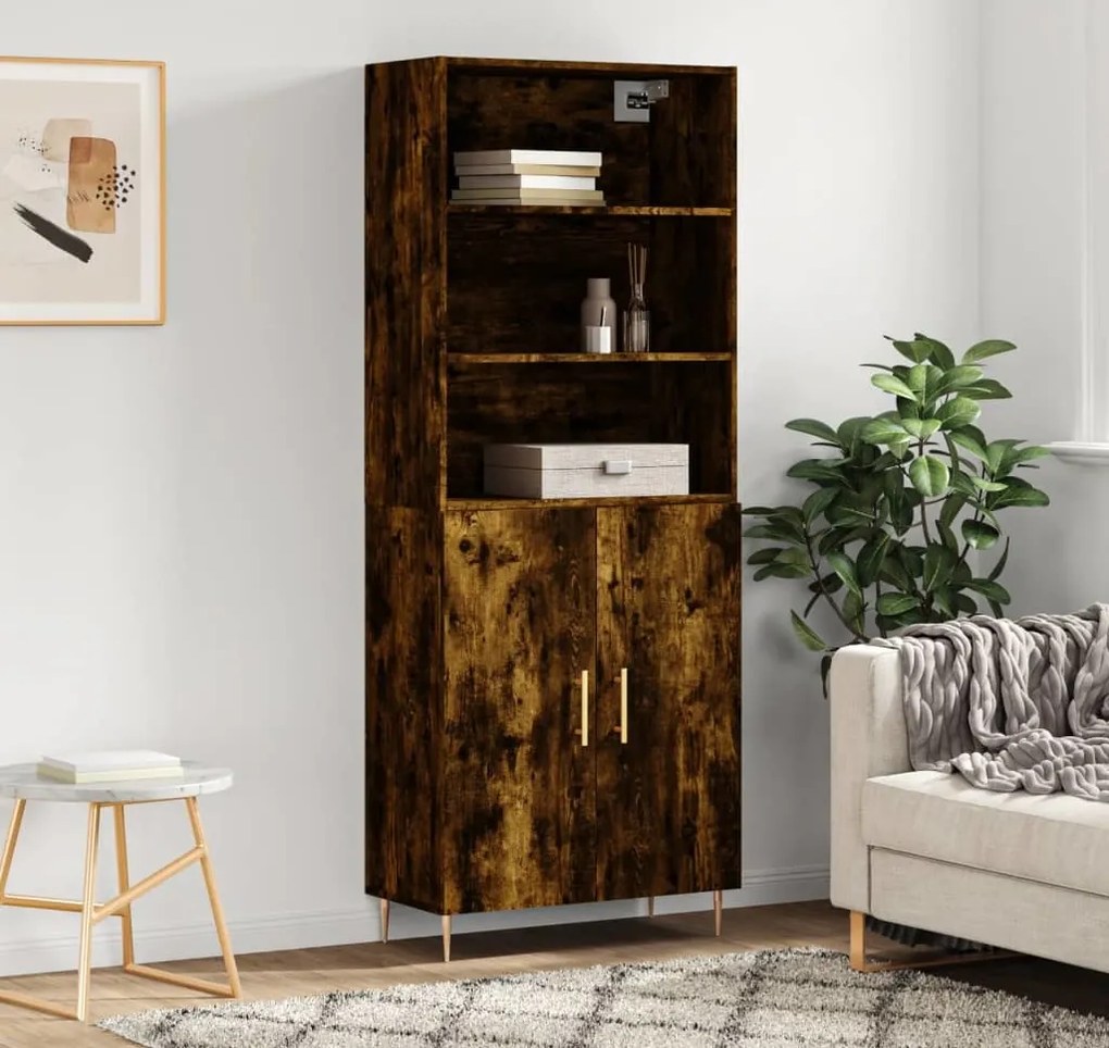 vidaXL Skříň highboard 69,5 x 34 x 180 cm kompozitní dřevo [3189239] Barva: dub sonoma