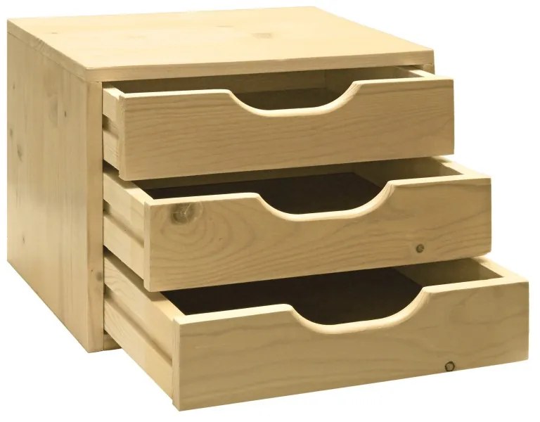 DEMA Dřevěná zásuvková skříňka SB3 40617D