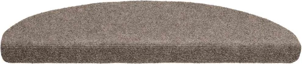 Schodové rohože samolepicí 20 ks 65 x 21 x 4 cm béžové, půlkulaté, velké 3365652