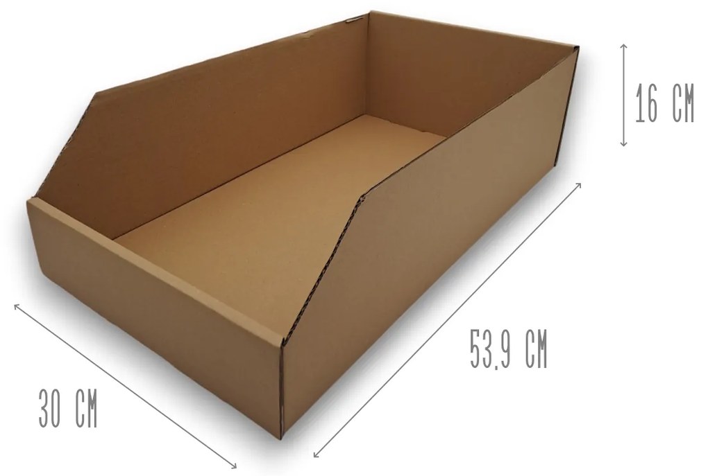 KARTON PAK Úložné boxy na oblečení, organizéry do skříně EKO KARTON 30 x 54 cm
