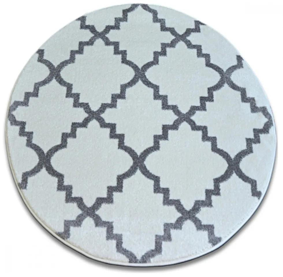 Kusový koberec Mira bílý kruh, Velikosti 140cm