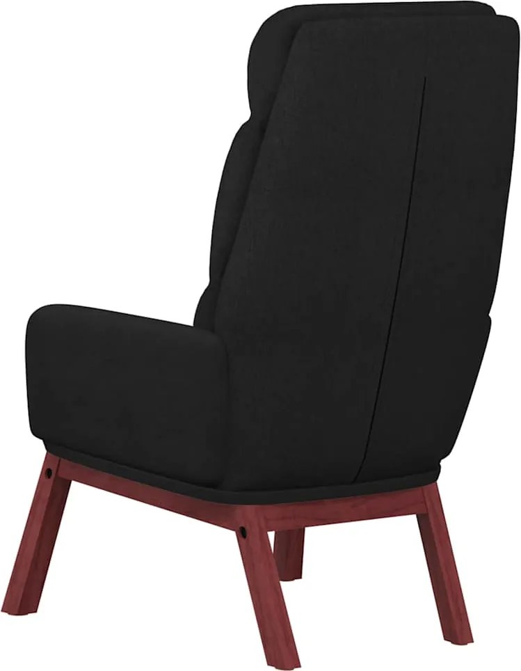 Relaxační křeslo černé textil 341165
