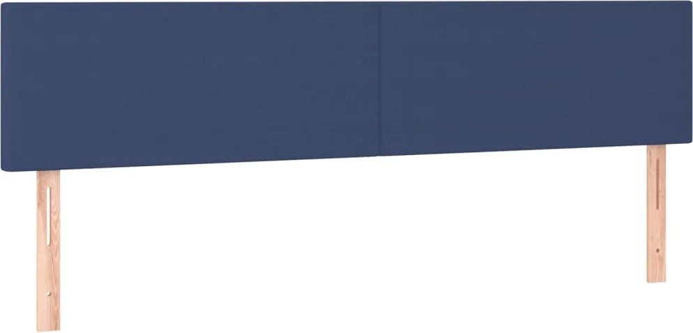 Box spring postel s matrací modrá 200x200 cm textil 3140487
