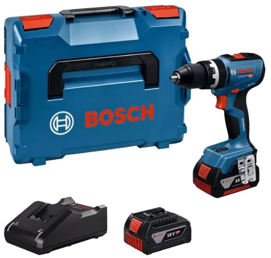 Bosch Nářadí - 18V AKU vrtačka s příklepem, 2x aku 5,0 Ah GBA, nabíječka 06019N3303