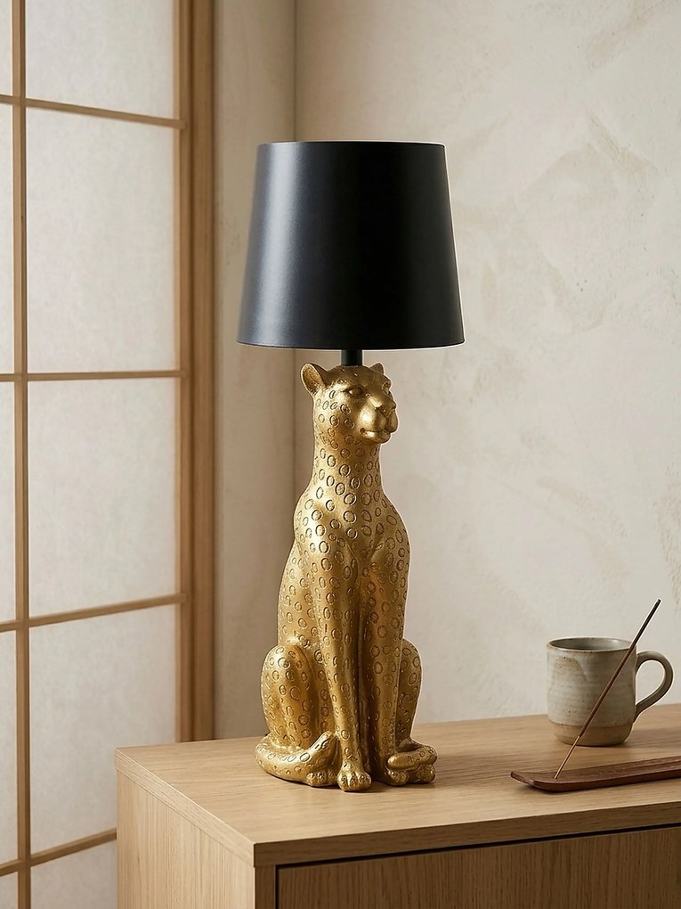 Sinsay - Stolní lampa ve tvaru geparda - zlatá
