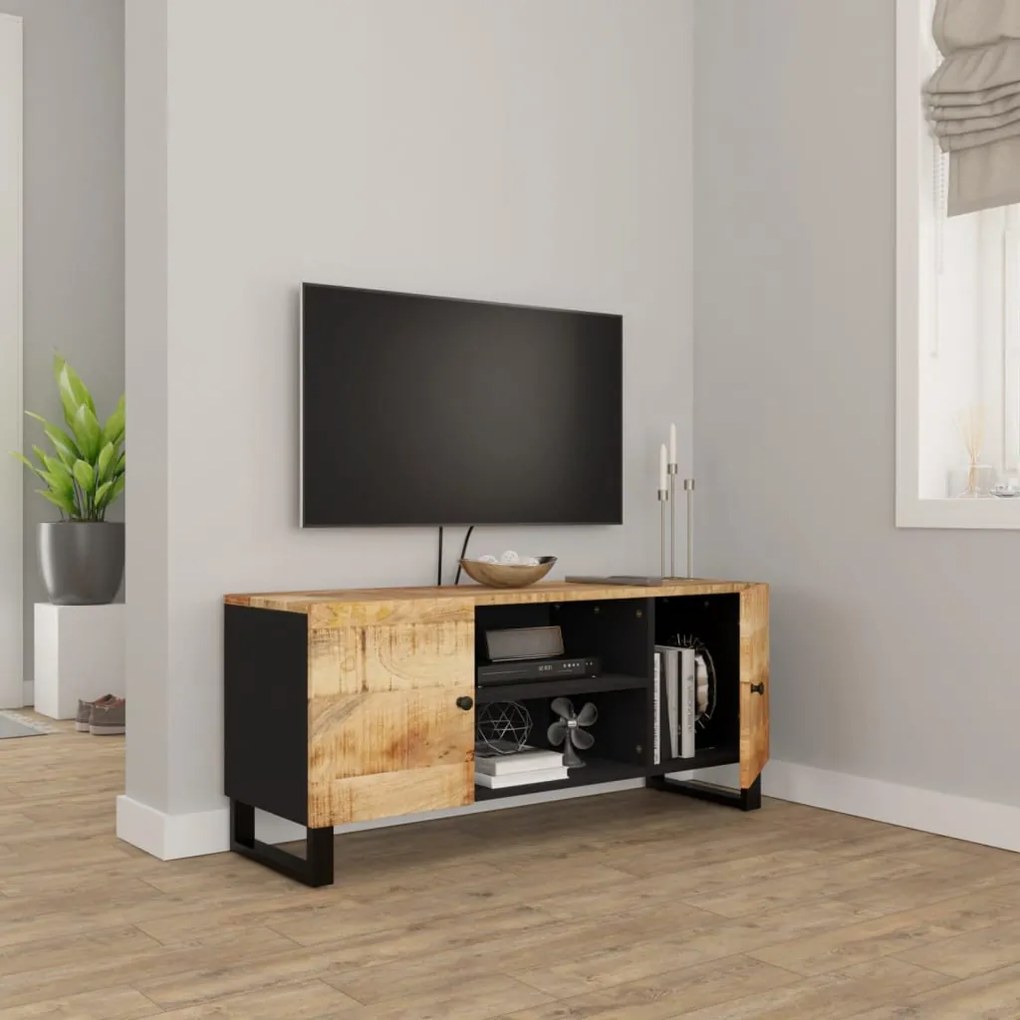 TV skříňka 105x33x46 cm masivní mangovníkové dřevo