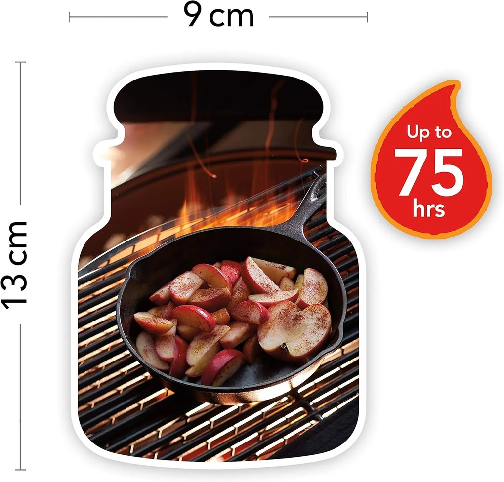 Yankee Candle vonná svíčka Classic ve skle střední Crisp Campfire Apples 411 g