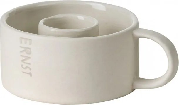 Svícen s ouškem Ljusstake White Ernst