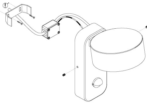 Eglo 98738 - LED Venkovní nástěnné svítidlo se senzorem PALOSCO LED/6W/230V IP44