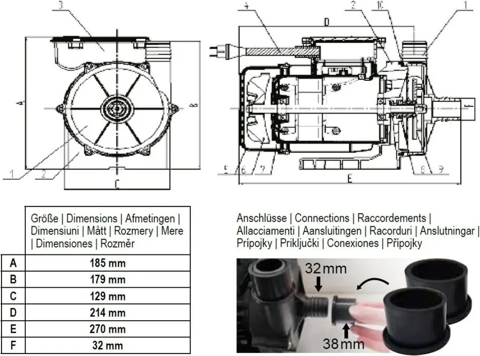Čerpadlo k pískové filtraci CF SFA 4 - 200 W 2260148
