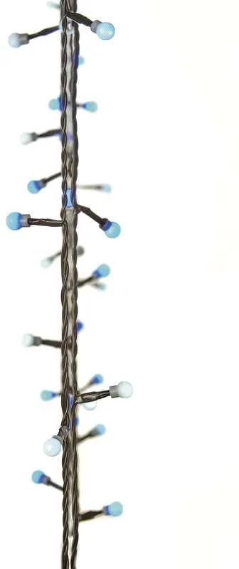 Emos LED světelný cherry řetěz – kuličky, 4m, modrá/bílá, časovač