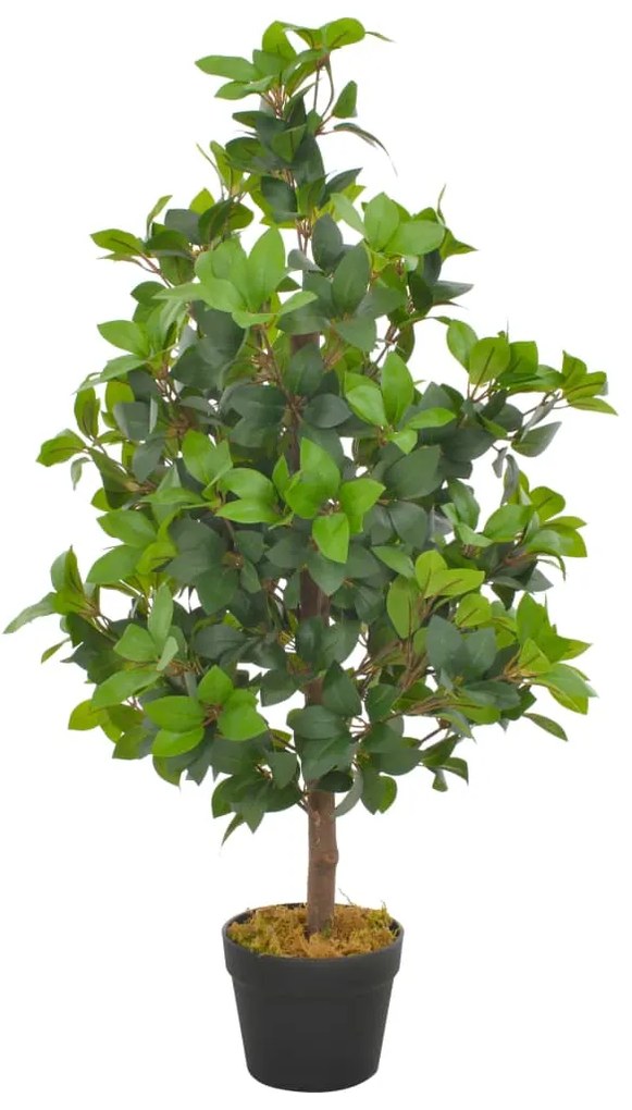 Umělá rostlina vavřín vznešený s květináčem zelená 90 cm 280178