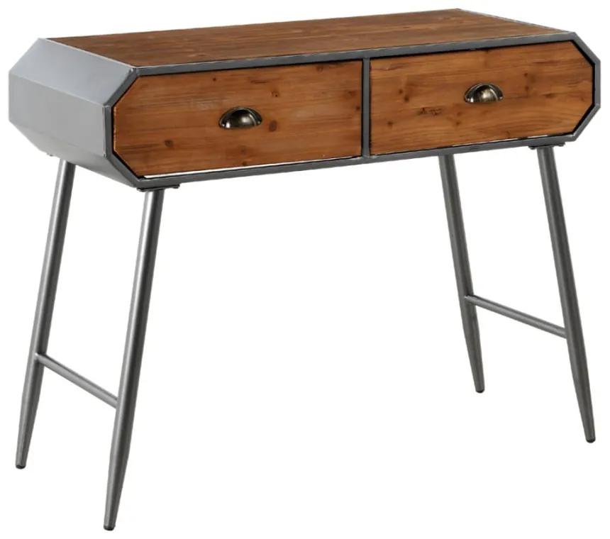 Dřevěný konzolový stolek s kovovými nohami Geese Duke
