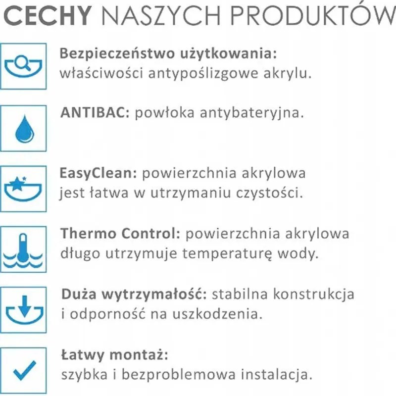 BPS-koupelny Volně stojící akrylátová vana HYD-CES518B 160x75 bílá/černá, odtokový komplet chrom