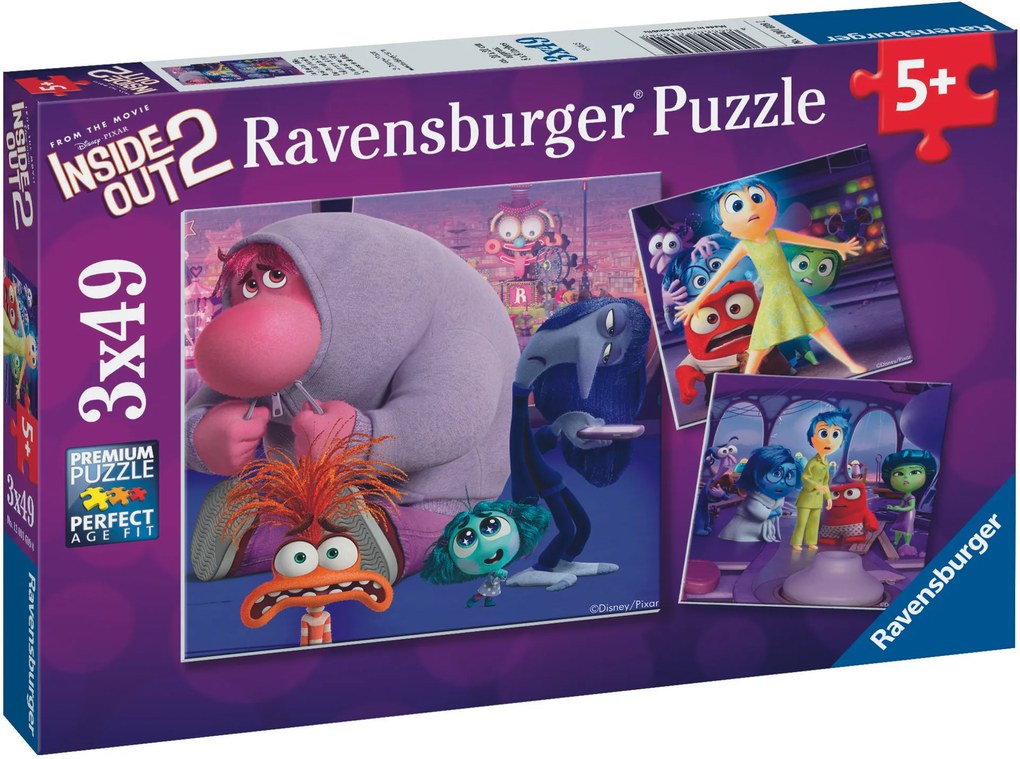 Ravensburger 120016090 v hlavě 2 3 × 49 dílků