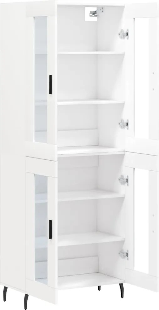 Skříň highboard bílá 69,5 x 34 x 180 cm kompozitní dřevo 3198289