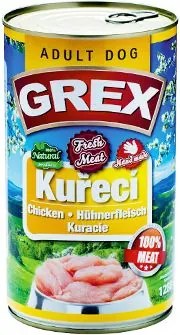 Jeseničan s.r.o. GRAND Dog konz. Grex Adult kuřecí 1280g