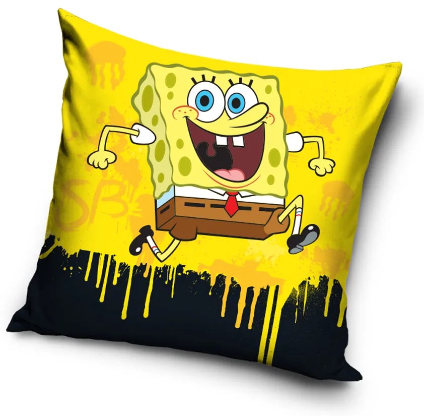 Carbotex Povlak na polštář SpongeBob Žlutoch - 40x40