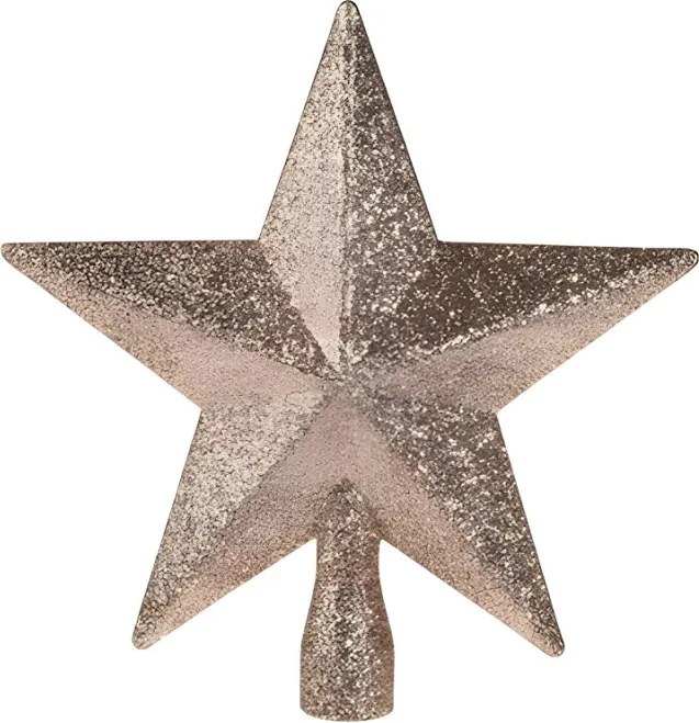 Třpytivá špice Bronzová hvězda 20 cm