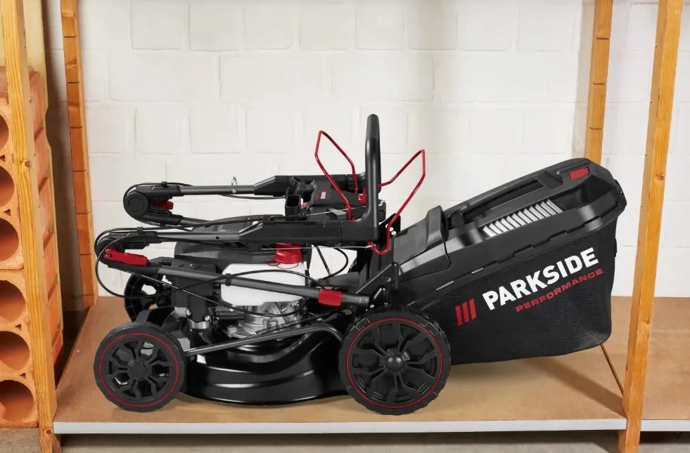 Parkside Performance Benzínová sekačka na trávu s pojezdem a s elektrickým startováním PPBRM 46 B2