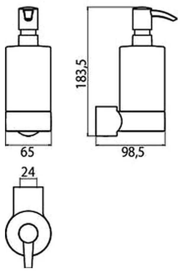 Emco Fino - Nástěnný dávkovač tekutého mýdla 842100101