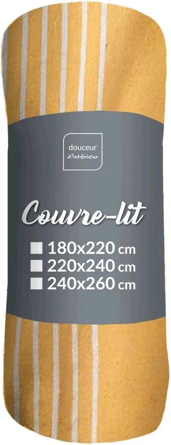 Žlutý přehoz 240x260 cm Adele – douceur d'intérieur