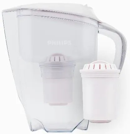 Philips Konvice - Filtrační konvice s mikrofiltrací, 1500 ml, s časovačem, bílá/čirá AWP2920/10