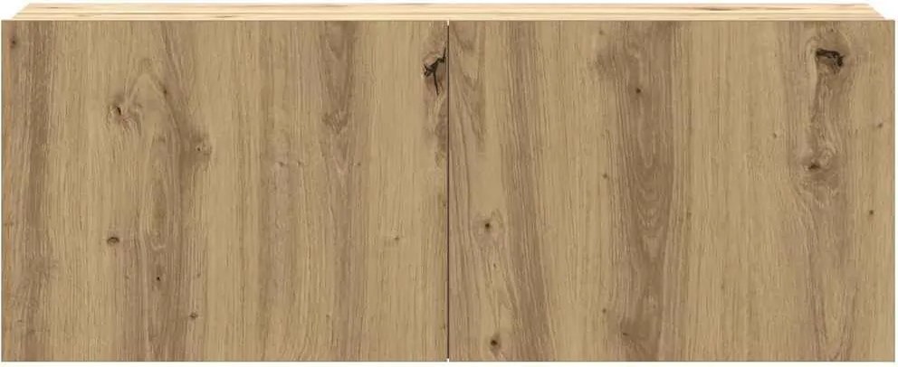 Sada 5 kusů nástěnné TV skříňka dub artisan kompozitní dřevo 3328998