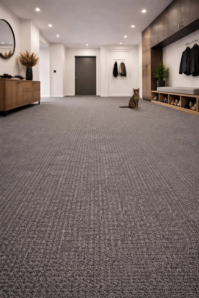 Vopi, Čistící zóna Rio hnědé - neúčtujeme odřezky z role, na míru, šíře 1,35m,1m,2m, hnědá, guma (gel - protiskluzový), chodba / předsíň